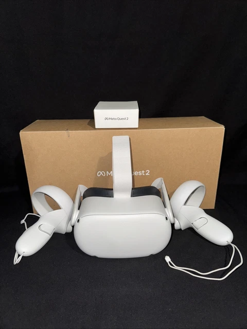 META QUEST 2 Oculus VR 128 GB VR Headset, Controllers -READ DESC-broken Trigger $163.24 ...