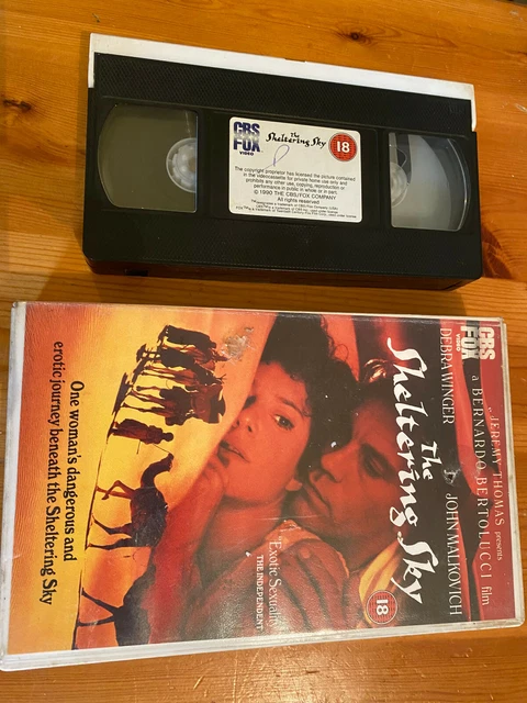 BIG CASE VHS Video THE SHELTERING SKY DEBRA WINGER JOHN MALKOVICH 1990 Ex rent £10.60 - PicClick UK