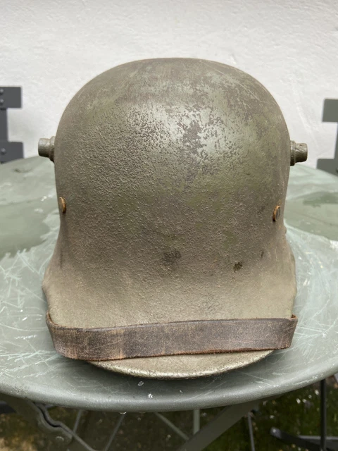 WW1 / WW2 Rare German M16 Helmet shell with serial number / split pins ...