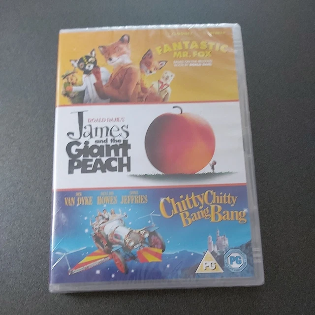 FANTASTIC MR FOX, Chitty Chitty Bang Bang, James & Giant Peach DVD New ...