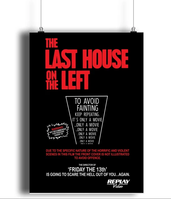 LAST HOUSE ON the Left VHS Sleeve A1 Print Video Nasty DPP39 Poster EUR ...