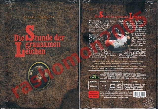 DVD R2 HUNCHBACK OF THE MORGUE Paul Naschy Javier Aguirre Mediabook ...