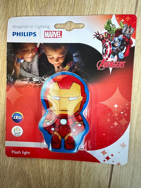 PHILIPS MARVEL IRON Man Led Torch / Flash Light New £13.97 - PicClick UK