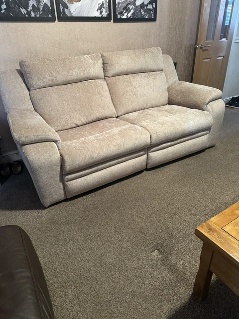 DFS 3 SEATER Sofa And Chair Both Recliners £350.00 - PicClick UK
