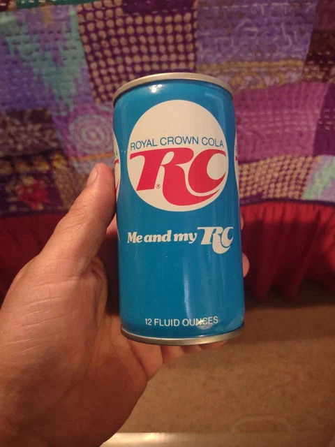 VINTAGE RC COLA Soda Flat Top Steel Can Collectible Advertising Royal ...