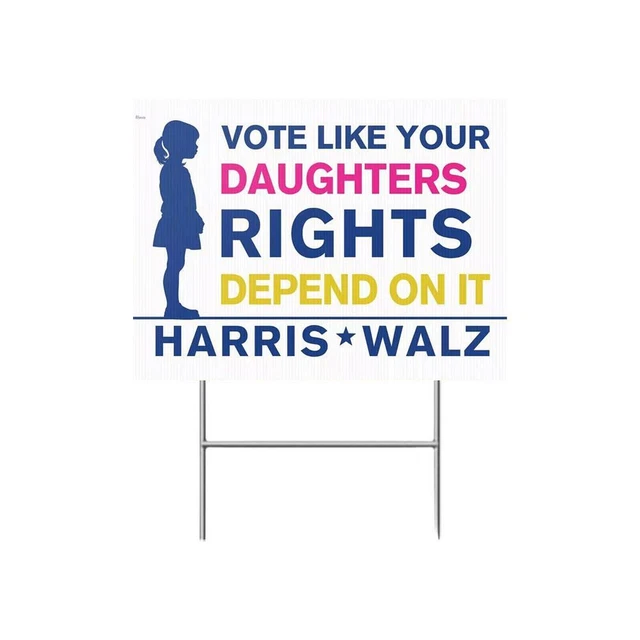 HARRIS WALZ 2024 US Presidential Election Sign Courtyard Billboard ...