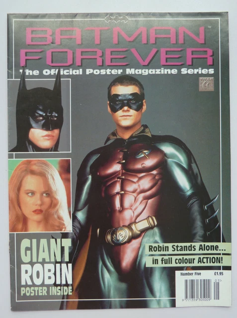 BATMAN FOREVER OFFICIAL Movie Poster Magazine #5 - Titan Magazines 1995 ...
