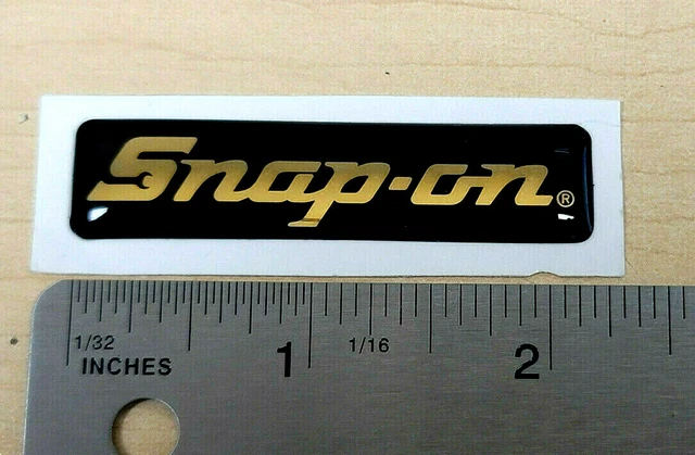 NEW SNAP-ON LOGO Tool Box Cart 3D Roll Cab Gold Badge Emblem Decal ...