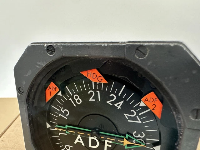VINTAGE JAEGER RMI / ADF Indicator Aircraft Radio Compass Gauge France ...