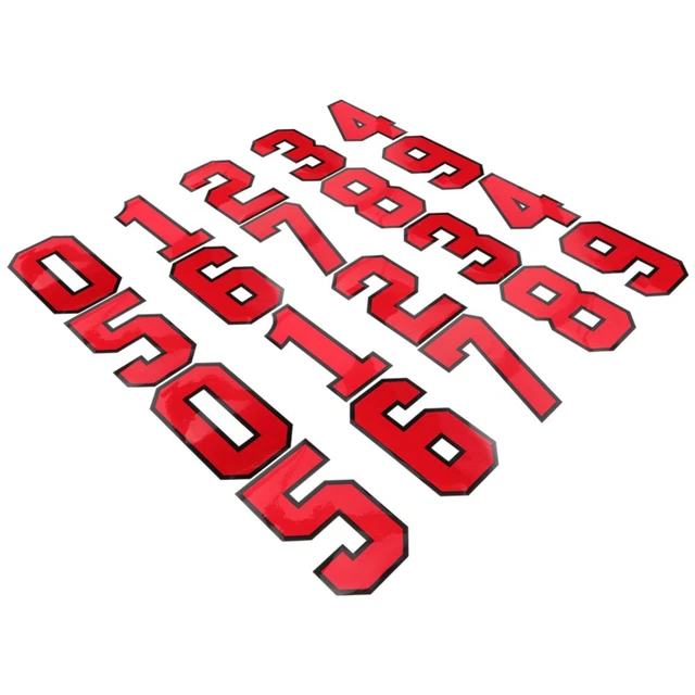 20 PCS FABRIC Patch Number Patches for Hats Numbers Embroidery Clothing ...