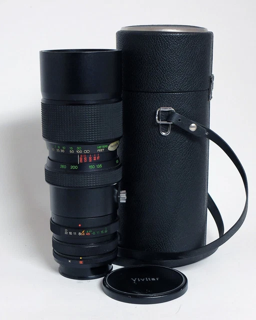 VIVITAR 75-260 MM 1:4,5 zoom automatique Konica AR TX type objectif mise au point manuelle EUR ...