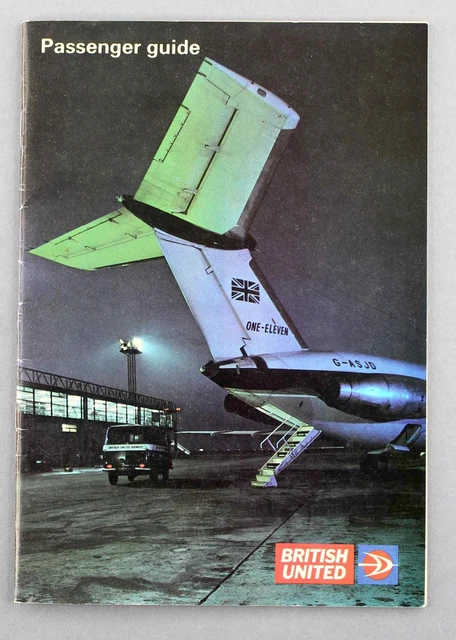 BUA BRITISH UNITED Airways Airline Passenger Guide Vc10 Bac1-11 Cabin Crew Pics £29.95 - PicClick UK
