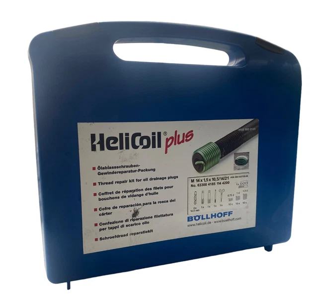 HELICOIL PLUS - KIT riparazione filettatura per tappi di drenaggio olio ...