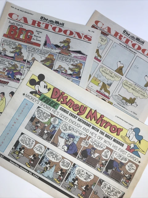 DISNEY MIRROR / Mail On Sunday Cartoons - Comics £9.95 - PicClick UK