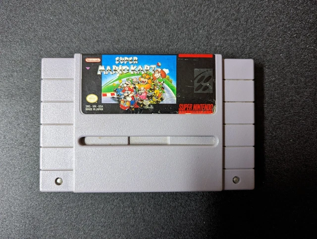 SUPER MARIO KART (Super Nintendo Entertainment System, 1992 SNES)-Cart ...