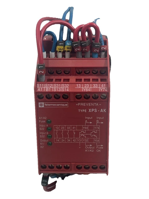 TELEMECANIQUE XPSAK351144 PREVENTA Safety Relay 120V Ac Used & Working ...