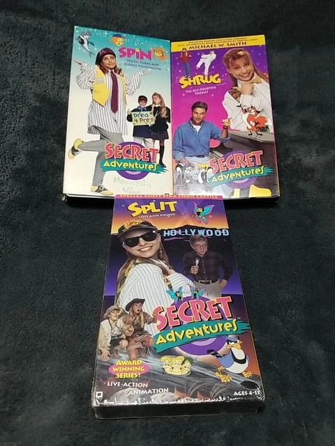 SECRET ADVENTURES &DREA& 3 VHS LOT SPLIT/SNAP/SHRUG/SPIN USED Episodes ...