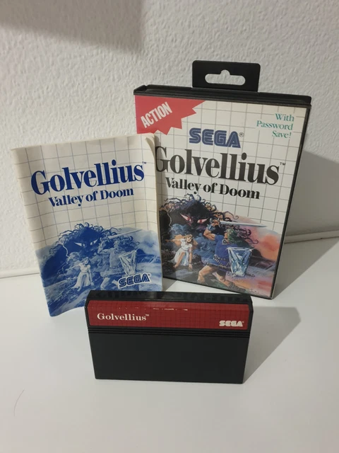 MASTER SYSTEM GOLVELLIUS Valley Of Doom Complete Box Manual Cart EUR 86 ...