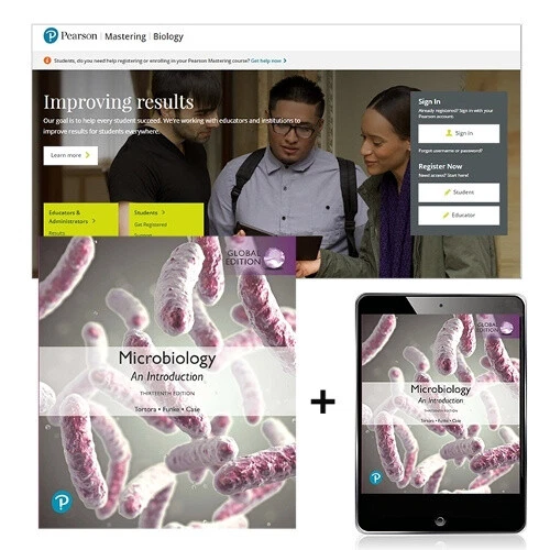 MICROBIOLOGY: AN INTRODUCTION, Global Edition + Mastering Biology with ...