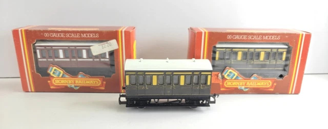 HORNBY RAILWAYS 00 Gauge R219 Coach Caledonian Livery Plus X2 R213 GWR ...