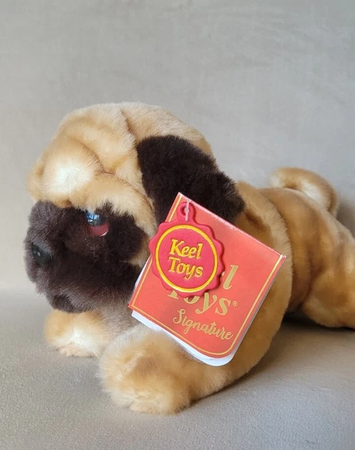 KEEL TOYS SIMPLY Soft Collection Pug Puppy Dog Toy £9.99 - PicClick UK
