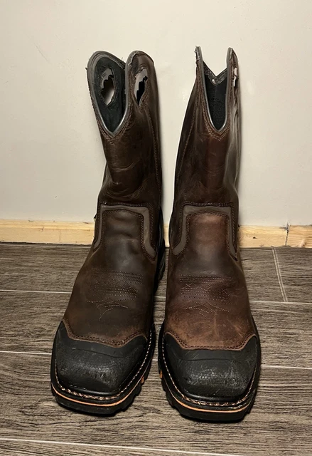 CODY JAMES MET Guard Waterproof Western Comp-Toe Work Boots Brown Mens ...