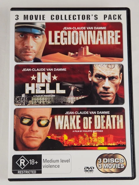 LEGIONNAIRE + IN Hell + Wake Of Death DVD - Region 4 - VGC $9.95 ...