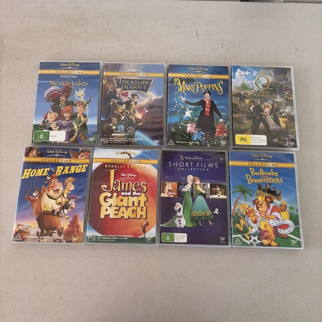 WALT DISNEY. COLLECTION. 8x Region 4 Movies. Good Condition. Free ...