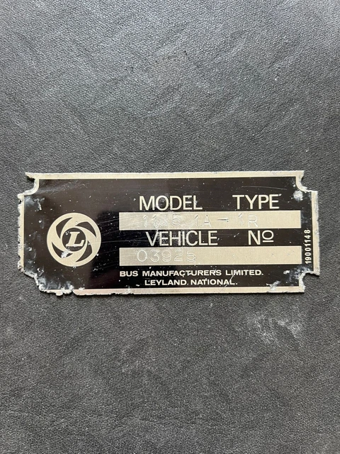 LEYLAND NATIONAL WEST Yorkshire RCC RYG 769R Bus Coach Chassis Body ...