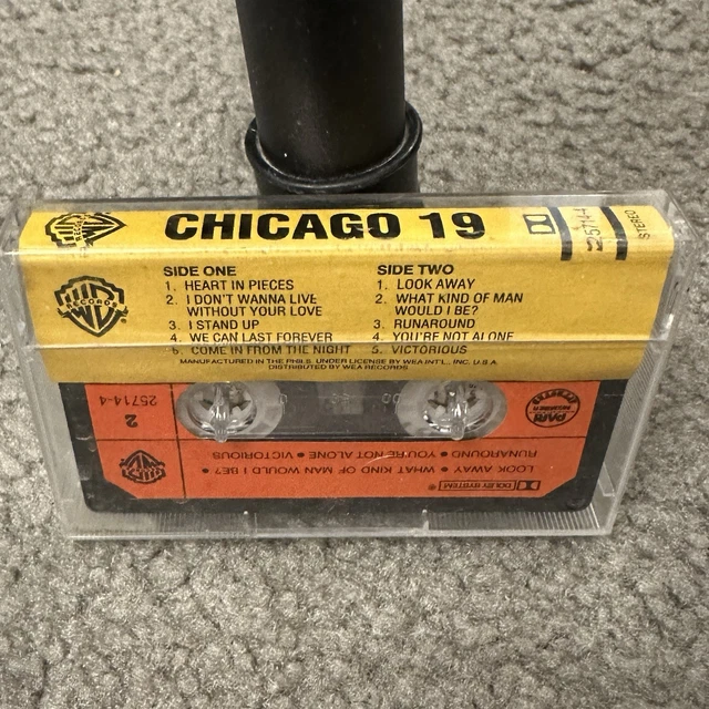 CHICAGO 19 CASSETTE Tape – Original Warner Bros – Dolby – Power Ballad ...