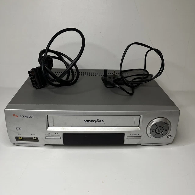 SCHNEIDER SVC217 VCR VHS Player Video Cassette Recorder Cables No ...