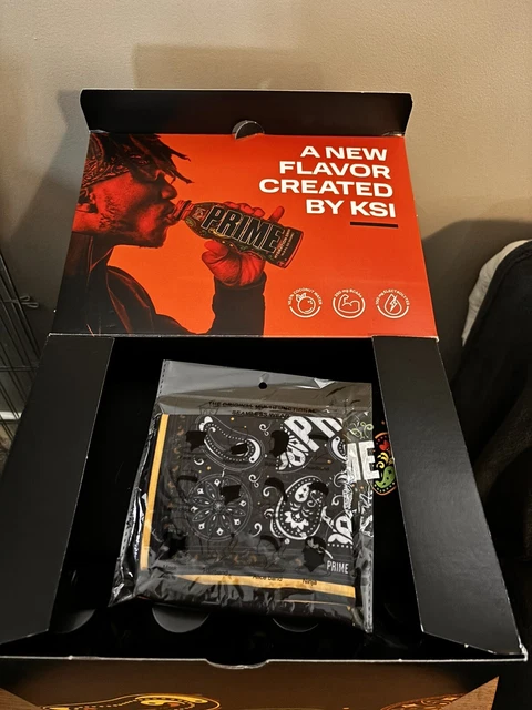 PRIME HYDRATION KSI LIMITED EDITION Collectors Box + 12 Bottles ...