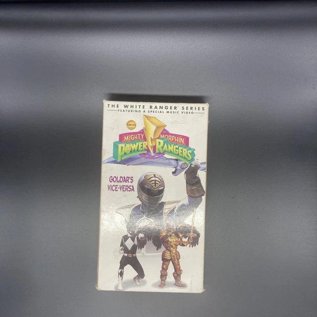 VHS MIGHTY MORPHIN Power Rangers White Ranger "Goldar's Vice-Versa" £7. ...