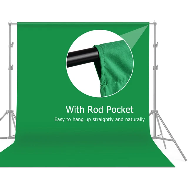 2*3M/6.6*10FT PROFESSIONAL GREEN Screen Backdrop Studio Photography ...
