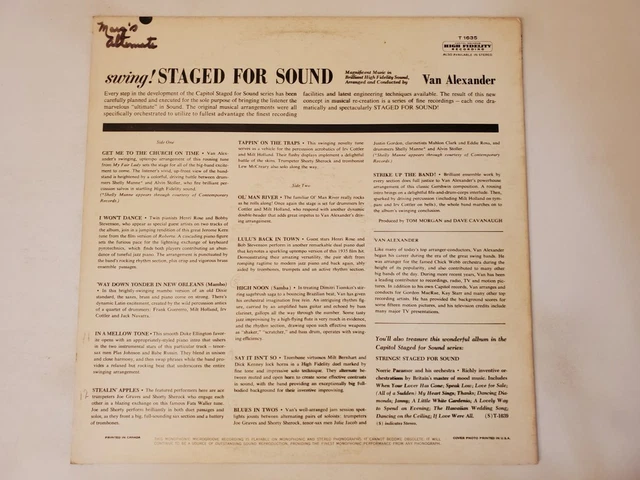VAN ALEXANDER AND his Orchestra - Swing! Staged for Sound! Dynamic Big ...