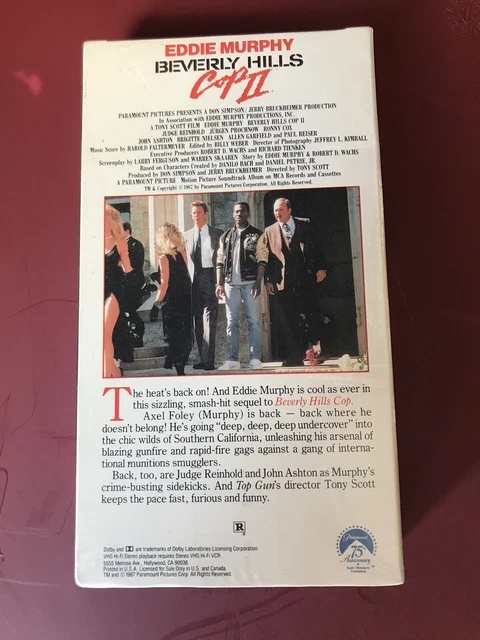BEVERLY HILLS COP II VHS 1987 Factory sealed vintage Eddie Murphy Super ...