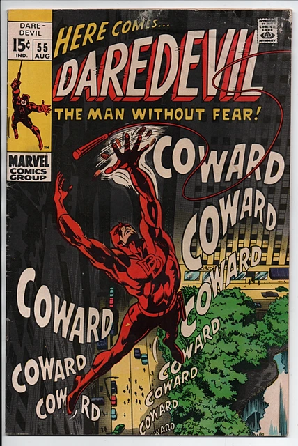MARVEL COMICS Daredevil #55 1969 FN- First Big Pete Appearance $34.99 - PicClick CA