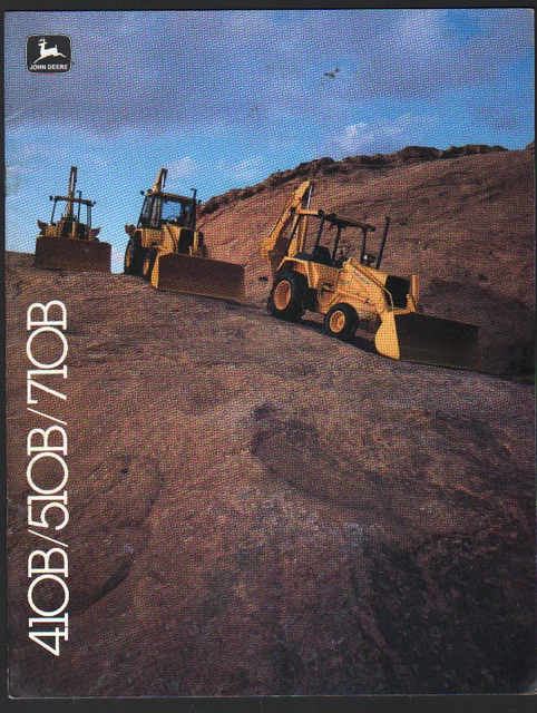 1983 JOHN DEERE 410B, 510B, 710B Backhoe Loaders Brochure Leaflet £15. ...