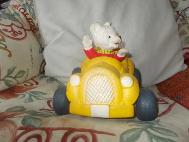RARE VINTAGE FOAM Bendy Car Rupert Bear £11.12 - PicClick UK
