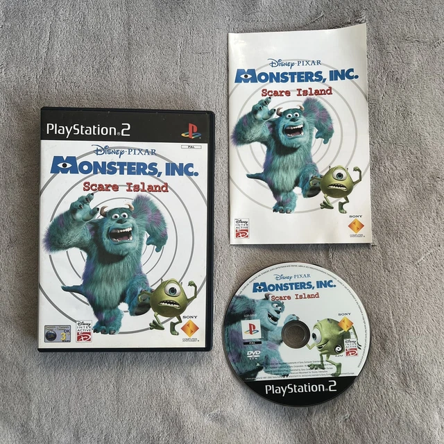 DISNEY PIXAR MONSTERS Inc Scare Island Playstation 2 PS2 Game With ...
