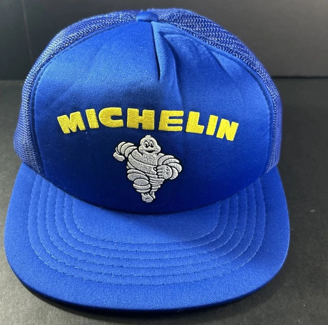 VINTAGE 1980S MICHELIN Man Embroidered Trucker Hat Mesh Snapback ...