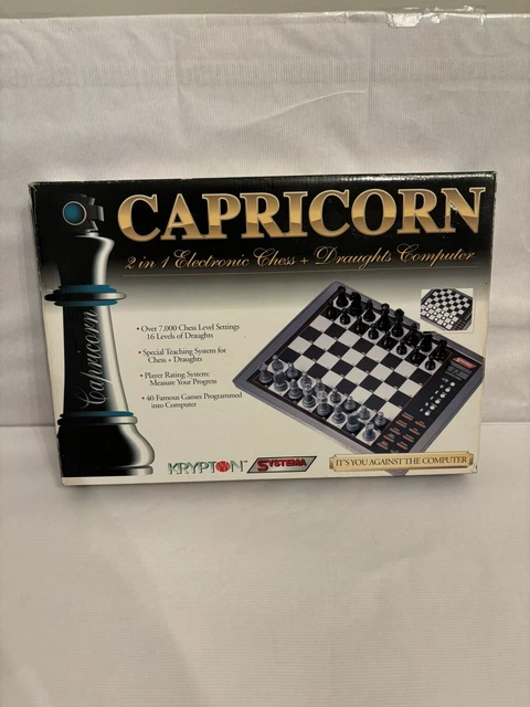 VINTAGE SYSTEMA CAPRICORN 2 In 1 Electronic Chess & Draughts Computer ...