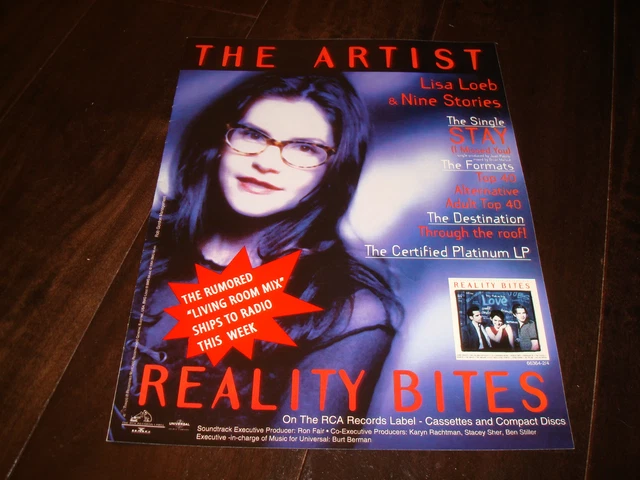 LISA LOEB & nine stories 1994 pubblicità per hit ""Stay"" da ""Reality ...
