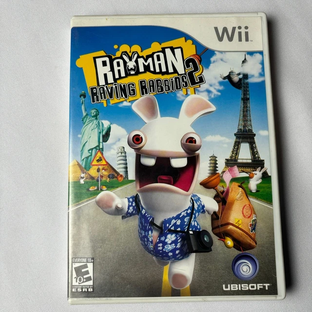RAYMAN RAVING RABBIDS 2 Wii (Nintendo Wii) Complete with Manual Tested ...