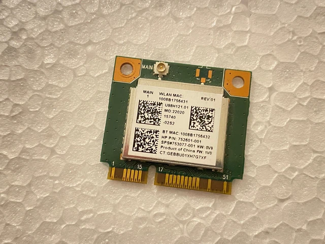 CARTE SANS FIL Realtek RTL8723BE demi-mini PCIe SPS 752601-001 EUR 6,33 ...