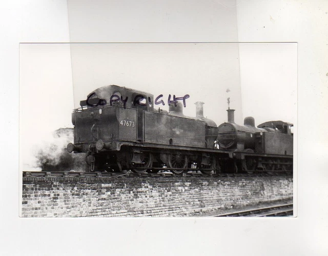 RAIL PHOTO LMS 060t 47673 Birkenhead shed Cheshire wriral LNWR GWR £2. ...