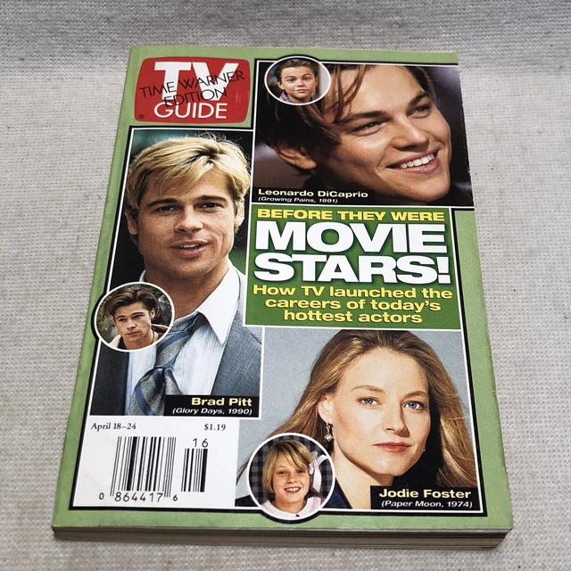 TV GUIDE MAGAZINE April 18-24 1998 Leonardo DiCaprio Brad Pitt Jodie ...