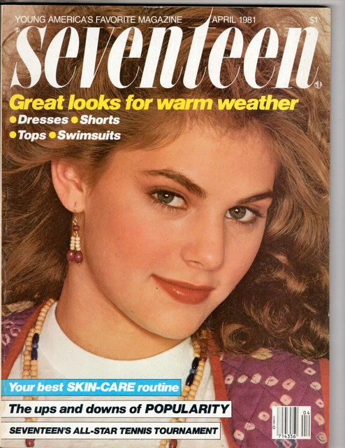 SEVENTEEN MAGAZINE APRIL 1981 Super Sports Issue Melissa Gilbert EUR 28 ...