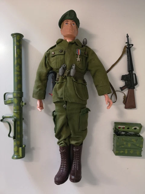 VINTAGE ACTION MAN Figure With Green Beret PART OUTFIT £195.00 ...