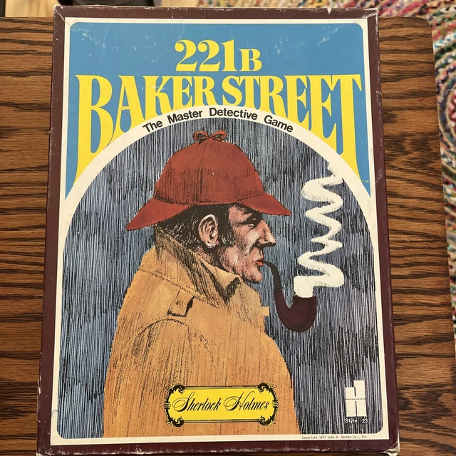 221B BAKER STREET Board Game Hansen 1977 Complete $14.50 - PicClick CA